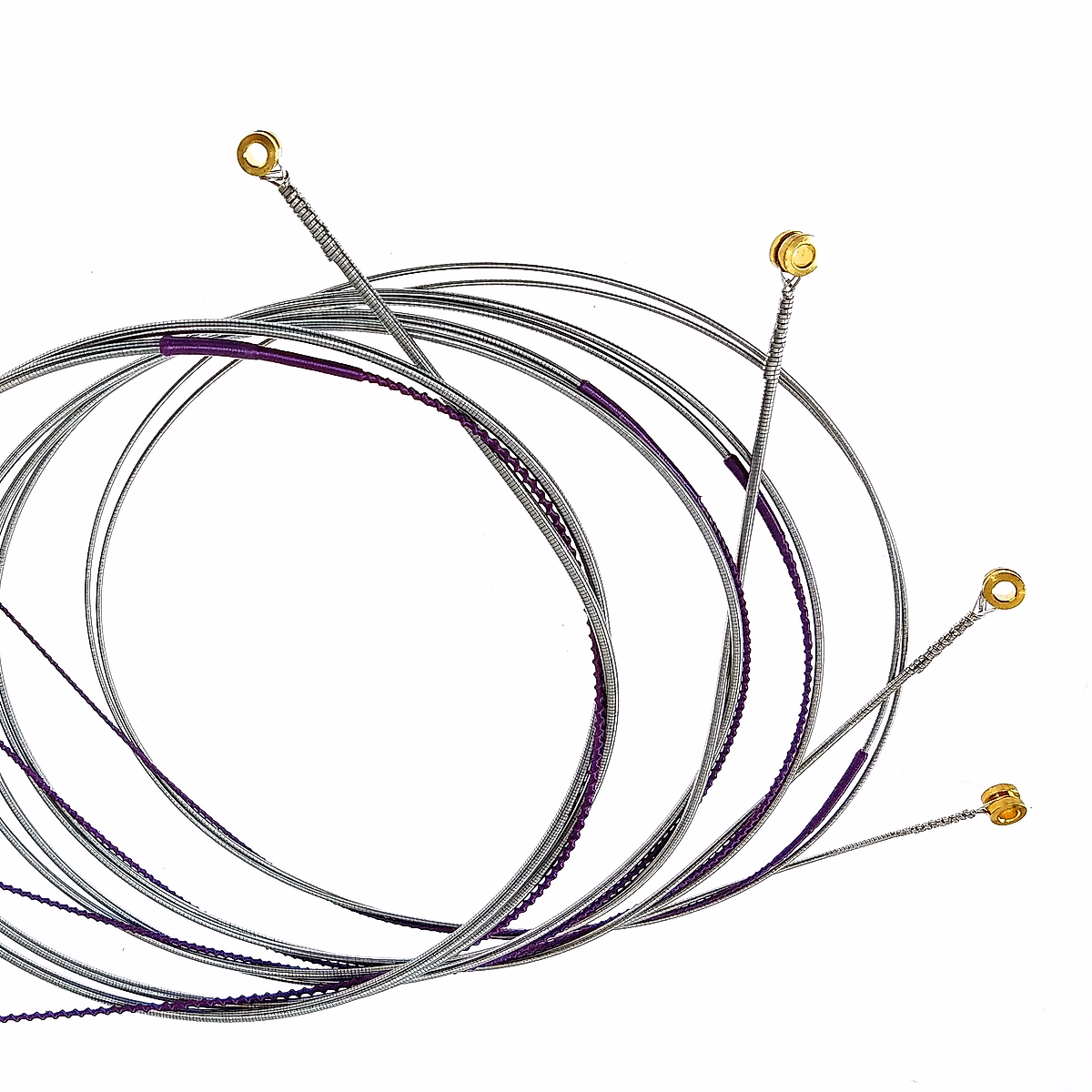 GHS Strings Medium Scale, 4-String Bass Precision Flats, Stainless Steel Flatwound, 35.5" Winding, Light (.045.095) (3120)