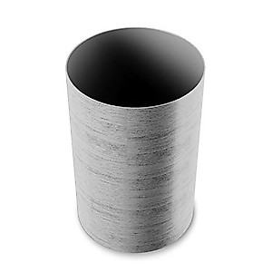 Umbra Treela Small Trash Durable Garbage Can Waste Basket for Bathroom, Bedroom, Office and More | 4.75 Gallon Capacity with Stylish Light Grey Barn Wood Exterior Finish, Graywood