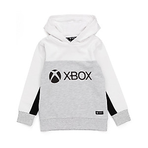 Xbox Hoodie Boys Kids Game Console logo Grey Hooded Sweatshirt Merchandise 10-11 Years
