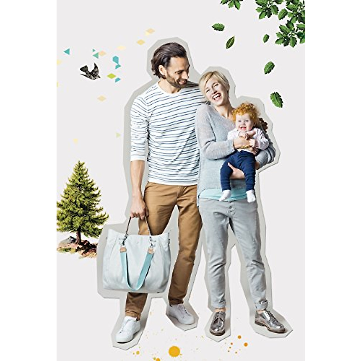 Lassig Lassig Green Label Mix 'n Match Diaper Bag Light Grey