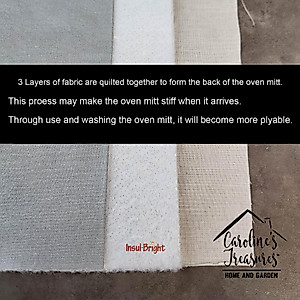 Caroline's Treasures DAC2489OVMT Chihuahua Hippie Dawg Oven Mitt Heat Resistant Thick Oven Mitt for Hot Pans and Oven, Kitchen Mitt Protect Hands, Cooking Baking Glove