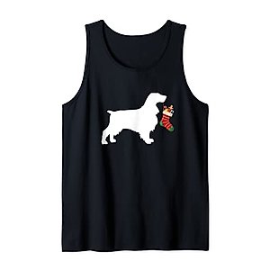 Field Spaniel Christmas Stocking Stuffer Dog Tank Top