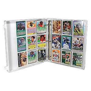 UniKeep Football Themed Trading Card Collection Binder with Trading Card Pages. (Football, Metal Rings)