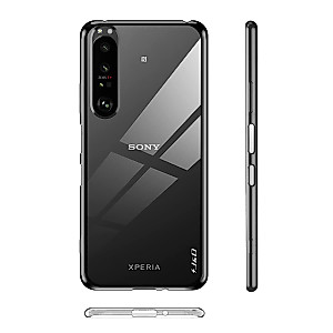 J&D Case Compatible for Sony Xperia 1 III Case, Ultra Slim Lightweight Clear Anti-Shock Protective Rubber Silicone Bumper Case for Sony Xperia 1 III Cover, Not for Sony Xperia 1 II, Transparent