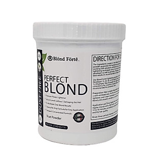 1.1 Pound Tub (17.6 Ounces) Perfect Blond Extra Strength Professional Hair Dye Toner Lightener Bleach -Made in Italy