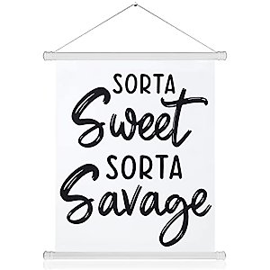 Spakon Teenager Room Hanging Decor Sweet Sign Girl Room Aesthetic Stuff Cute Room Minimalist Decor Bedroom Porch Aesthetic Decorations for Teen Girls Aesthetic, 11.8 x 13.8 Inches