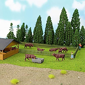 Artificial Model Grass Mat Trains Green White Yellow Snow 40x200cm or 15.7‘’ x 78'' for Decoration Kids Craft Scenery Model DIY (Grass Green)