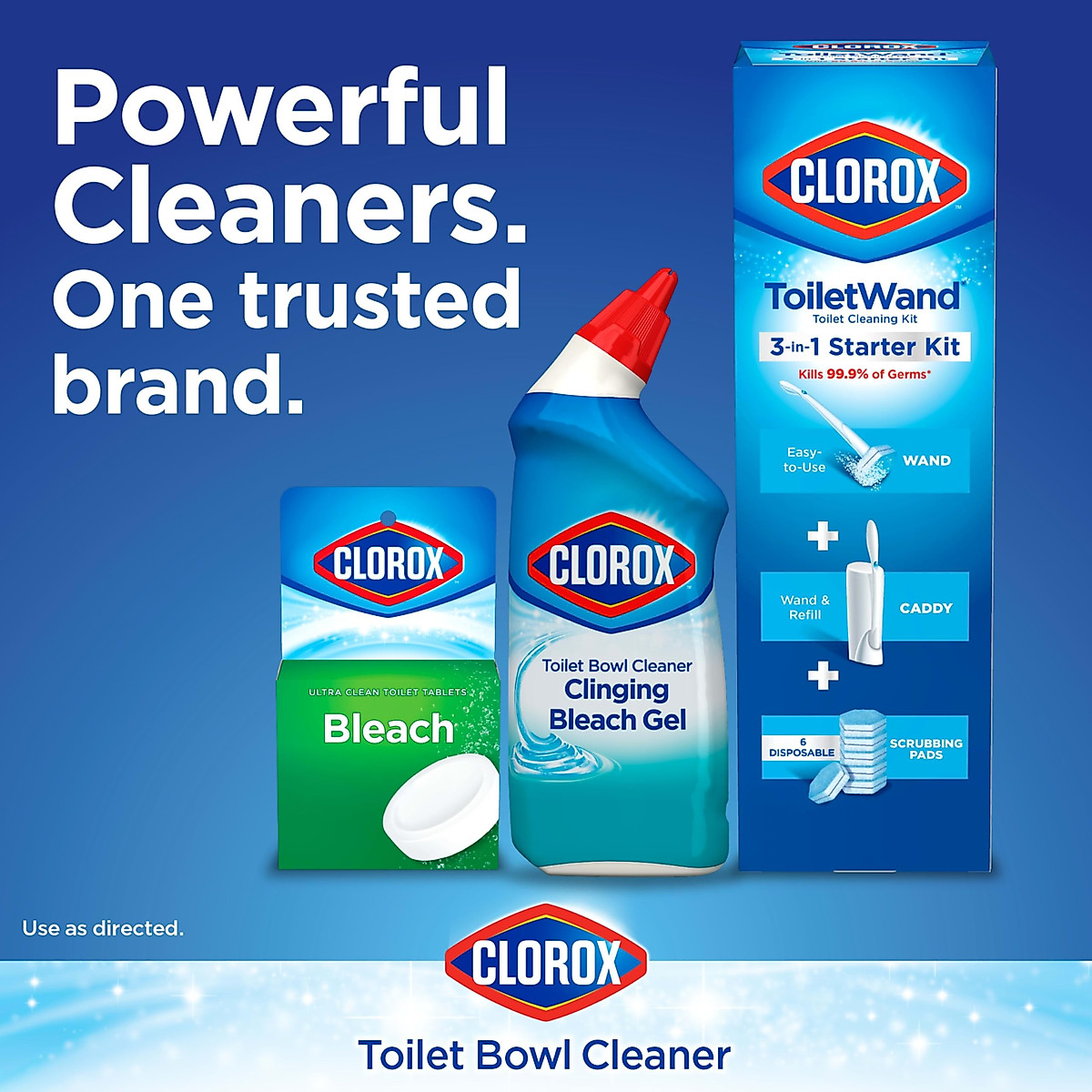 Clorox Toilet Bowl Cleaner with Bleach Variety Pack - 24 Ounces - Pack of 4 (Package May Vary)