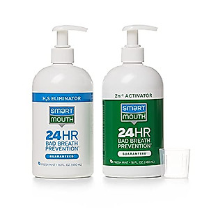 SmartMouth Original 2-Bottle Activated Mouthwash with Pumps, Bad Breath Support, 32 fl oz