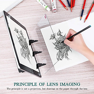 Upgrade Optical Image Drawing Board, Sketch Wizard, Easy Tracing Drawing, Sketching Tool, Sketch Drawing Board, Tracing Board, Painting Artifact Sketching kit for Kids and Beginners