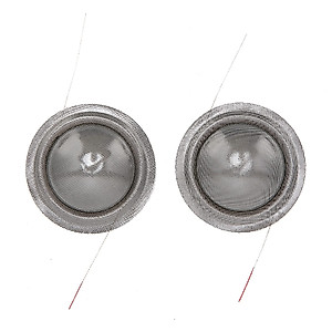 25mm Tweeter Voice Coil Replacement Parts, 2Pcs 1" Tweeter Diaphragm, 25-core Tweeter Coil and 5.4 Ohm Resistor for Speaker DIY