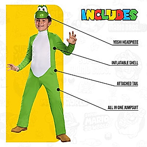 Yoshi Deluxe Costume, Small (4-6)