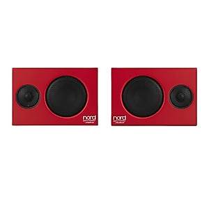 Nord Piano Monitors V2 Active Stereo Speakers (Pair) Bundle with Music Stand V2 and Dust Cover (3 Items)