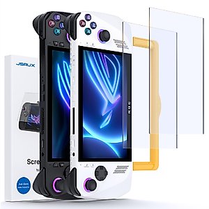 JSAUX ROG Ally Screen Protector 2-Pack, Anti Glare 9H Hardness Tempered Glass Screen Protector with Guiding Frame, 7 inch Anti-Scratch Screen Protector for ASUS ROG Ally/ASUS ROG Ally X 2024