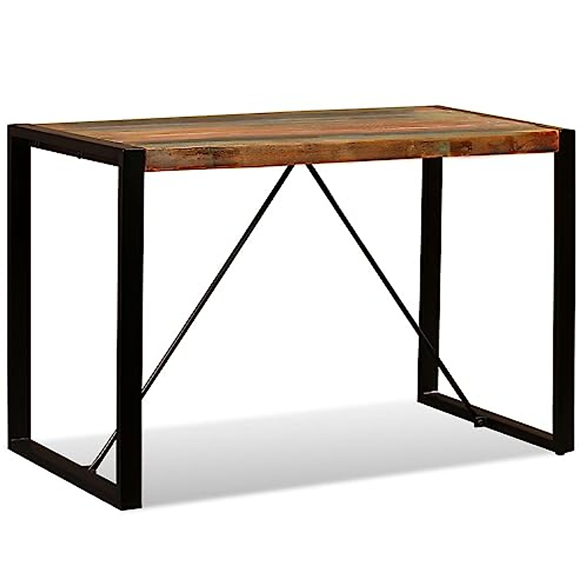 ULUYYUC Dining Table Solid Reclaimed Wood 47.2",Office Desks Patio Table Party Table Kitchen Tables Kitchen Furniture Outdoor Table for Living Room bar Bistro Kitchen Island