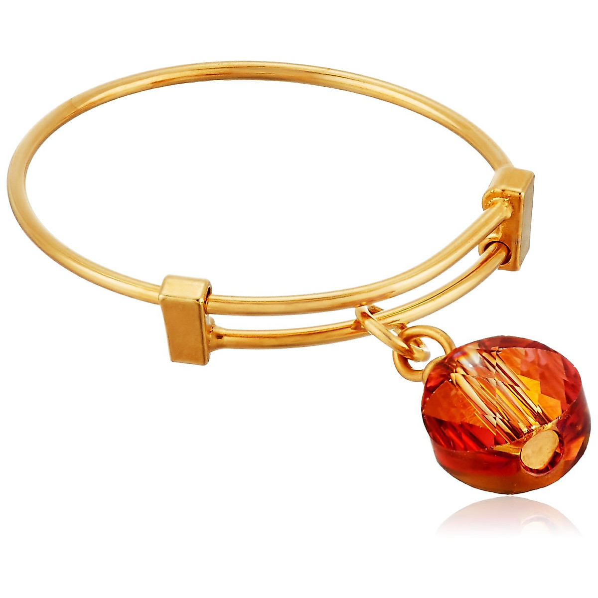 Alex and Ani Crystal Infusion Expandable Wire 14k Pharoah Adjustable Ring, Size 5-7