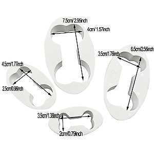 Dog Bone Cookie Cutters 4Pcs/Set, Christmas Gingerbread house Dog Treats Cookie Cutter, Dog Bone Shapes Cutters, Homemade Dog Biscuit Treats