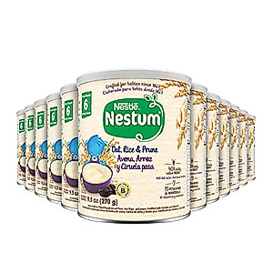 Nestle Nestum, Oat Rice & Prune, 9.5 Ounce (Pack of 12)