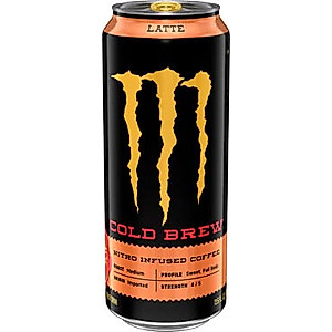 Diamond coast Monster Java Cold Brew variety pack, 3 Latte Cans, sweet black, 13.5 Fl Oz, total 6 cans