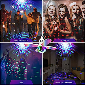 Metchite Smart Light Bulbs Big Bluetooth Speaker 5 Colors Remote Control with Electronics E26/E27 Screw Socket Enlarged Size Color Changing Light Bulb for Party KTV DJ Christmas Bar Garage Not A Fan