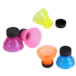6Pcs Reusable Useful Snap On Pop Can Bottle Caps for Lid Reusable Pop Can Lid for Picnic/Beach/Family Gathering/Party,Can Be Used for Soda,Sprite, Beer Cans (6 Colors)
