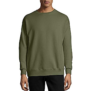 Hanes Unisex EcoSmart® 50/50 Crewneck Sweatshirt M Fatigue Green