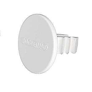 ClosetMaid 20810 SuperSlide Hang Rod End Caps, 200-Pack, White, 200 Piece