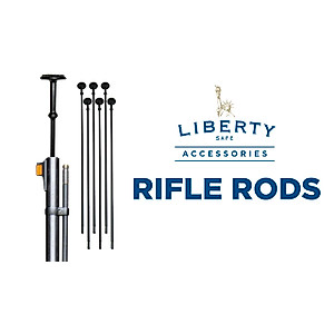 Liberty Safe Rifle Rod Starter - Gun Safe Accessory- Black - Increase Long Gun capacity in Gun Safe (.17 Caliber - 2 Pack)