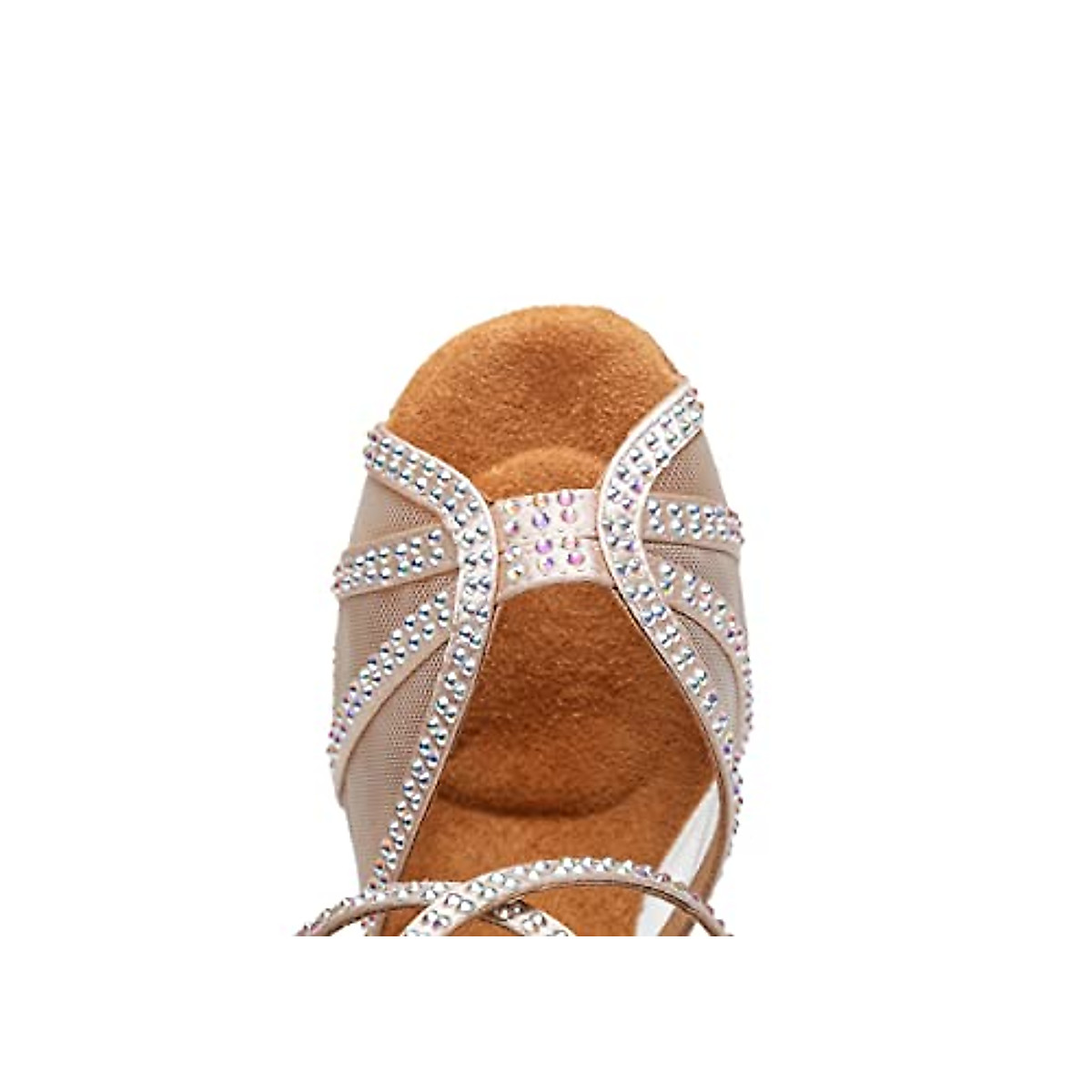 Pierides Women's Rhinestone Ballroom Dance Shoes Performance Wedding Party Shoes for 1920s,2" Heel,10 US