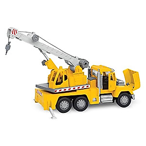 Driven by Battat – 4 Toy Vehicles for Kids&Toddlers – 7.5" Crane Truck, 7.5" Tow Truck, 7.5" Fire Truck, 7" Log Truck – Lights & Sounds – Gift Construction Toys for 3 Year Old+