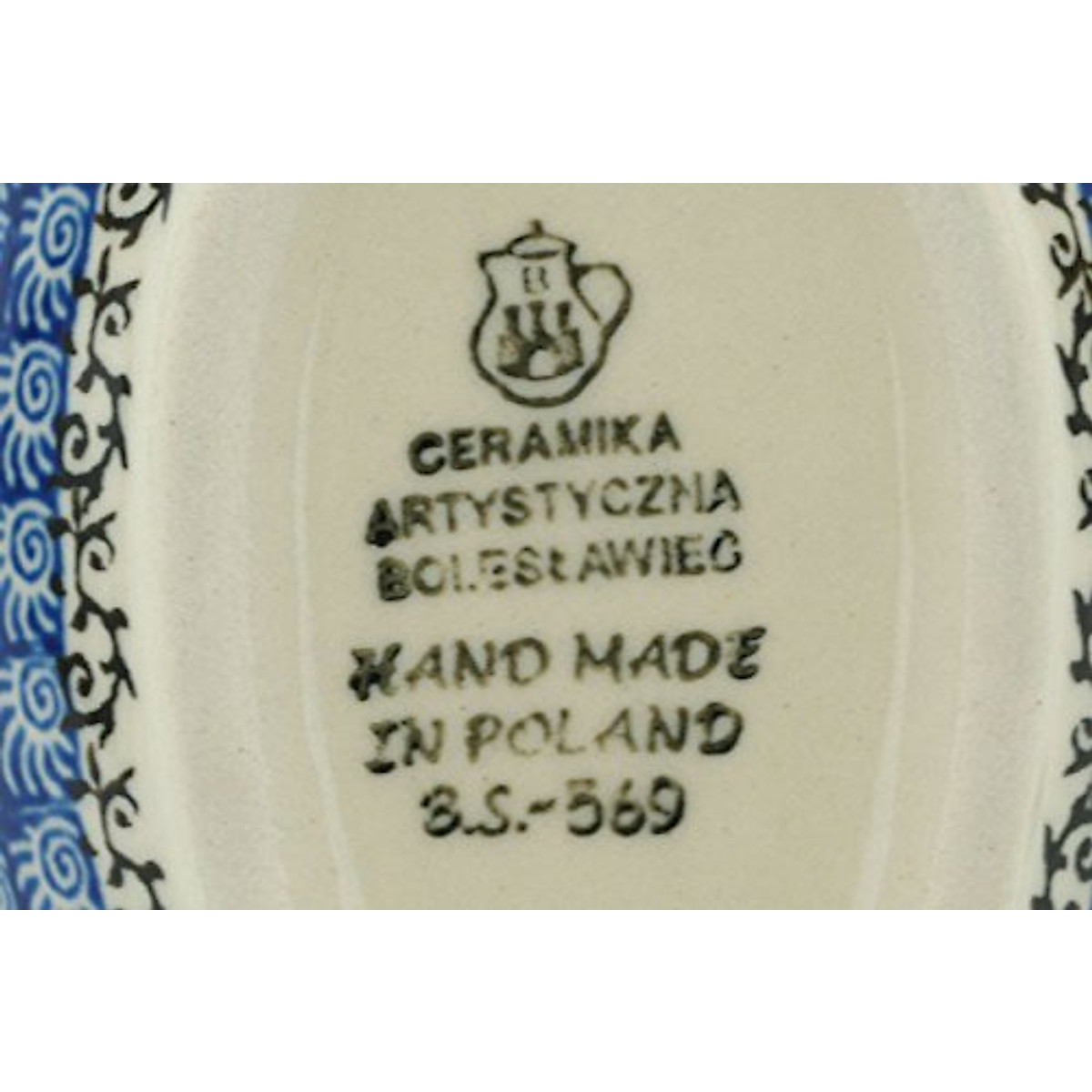Polish Pottery Spoon Rest 5-inch made by Ceramika Artystyczna (Maraschino Theme)