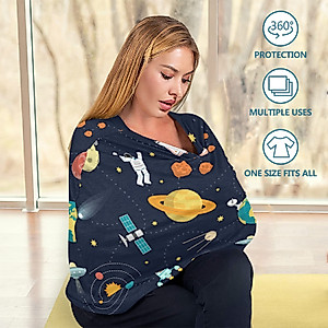 Black and White Cow Print Baby Car Seat Cover for Boys Girls,Stretchy Infant Car Canopy,Snug Warm Breathable,Breastfeeding Covers,Nursing Scarf,Baby Shower