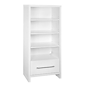 ClosetMaid 1651 Media Storage Tower Bookcase with Drawer, White
