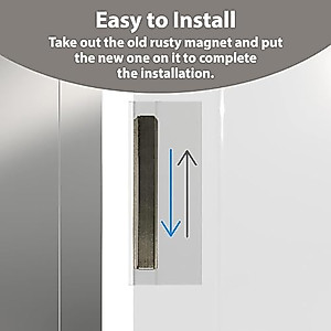 Gordon Glass T-Shaped Shower Door Magnet Replacement for Swing Shower Doors Easy-to-Install 3" Glass Shower Door Magnet for Swing Doors