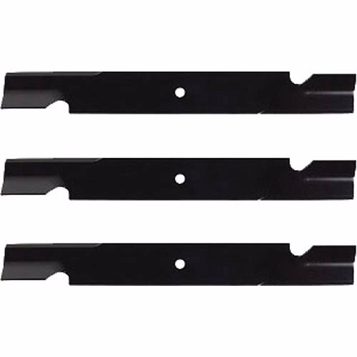 (3 Pack) Premium High Lift - Notched Replacement XHT Lawn Mower Blade Fits Toro/Wheel Horse 110062203 | 24.4375" x 3" / 0.625" Hole