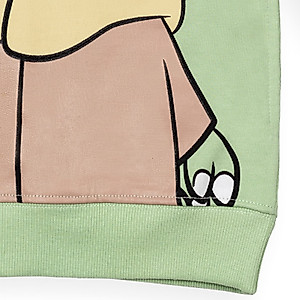 STAR WARS The Mandalorian Baby Yoda Little Boys Fleece Pullover Hoodie Green 7-8