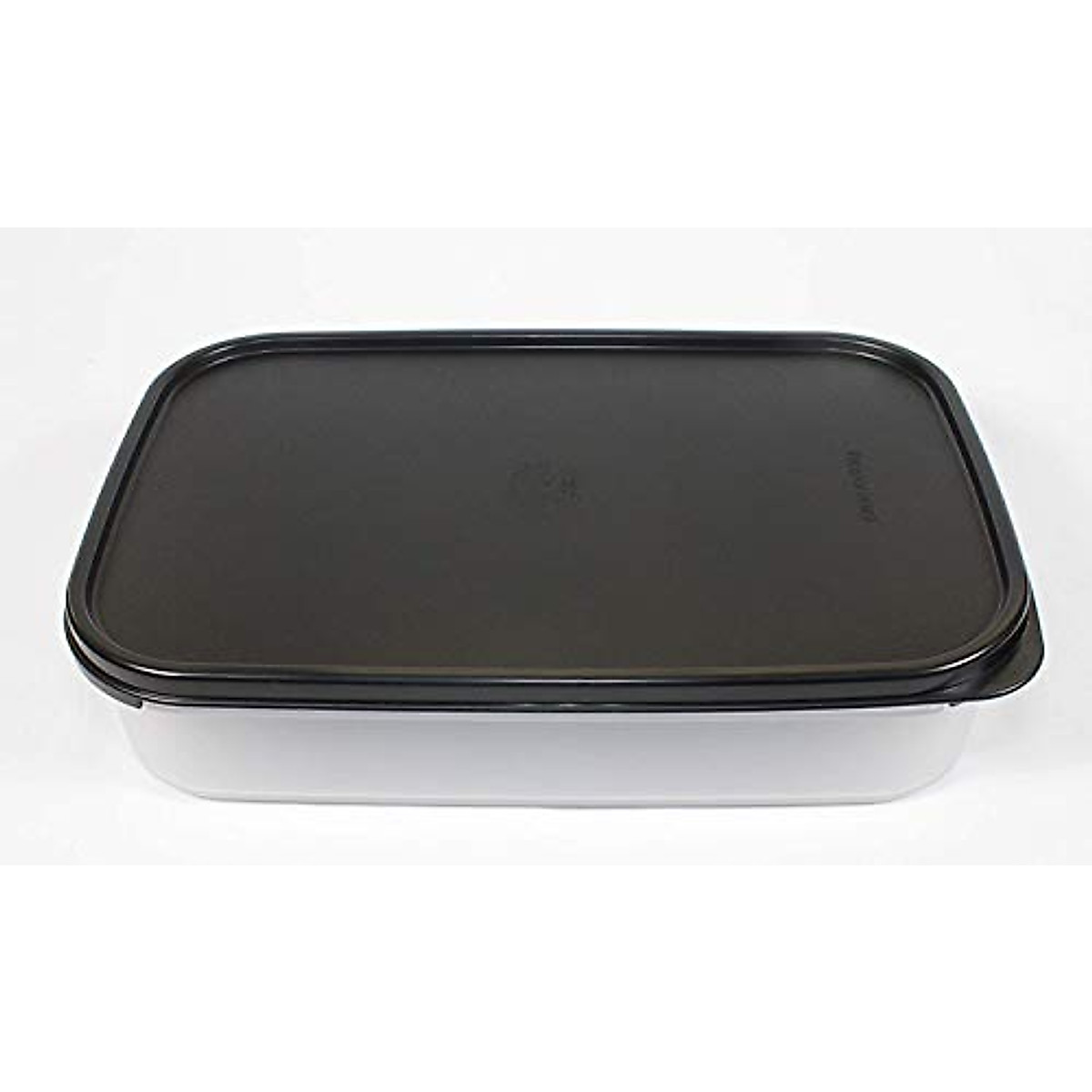 Tupperware Modular Mates Rectangle 1 Black Seal Holds 8 1/2 Cups