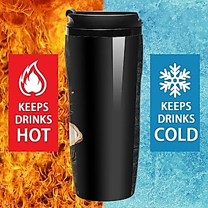 Fried Egg Travel Coffee Mug Reusable Coffee Cup Tumbler with Lid for Outdoor 350ml
