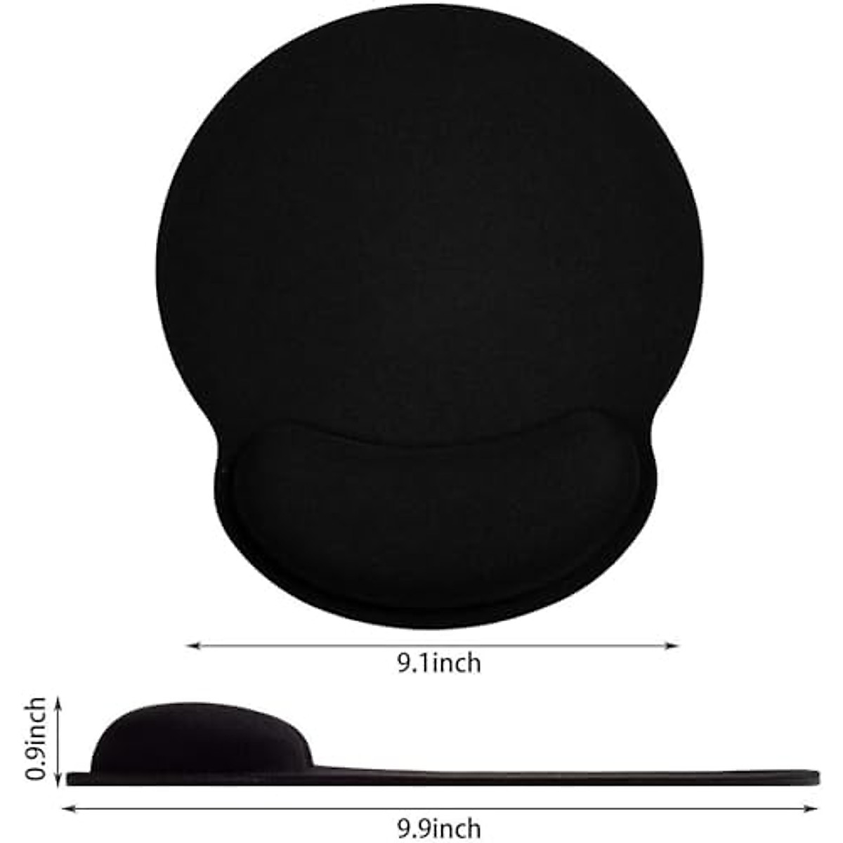 Mouse Pad - Mouse Mat with Wrist Rest Support, Gel Foam Rest Anti-slip Rubber Base, for Laptop Computer PC Home Office Working Gaming -ancient Egypt style red wolf magic circle