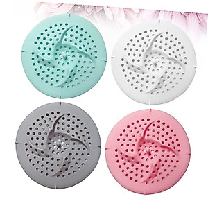 jojofuny 12 Pcs Tub Stopper Bathtub Drain Hair Drain Filter Bathroom Hair Stopper Silicone Drain Filter Silicone Bathtub Stopper Bath Filter Tub Hair Drain Catcher Simple Kitchen Supplies