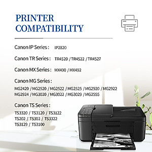 INKCLOUD Compatible Ink Cartridges Replacement for Canon PG-243 CL-244XL 243XL 244XL Black Color Combo for Cannon Pixma TS3122 MX490 MX492 TR4522 TR4520 MG2922 MG2520 Printer (1 Black,1 Tri-Color)