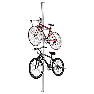 RAD Cycle Aluminum Bike Stand Bicycle Rack Storage or Display Holds Two Bicycles