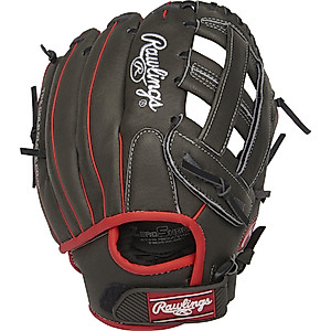 Rawlings | MARK OF A PRO LITE Youth Baseball Glove | Right Hand Throw | 11" - Pro H-Web | Black/Grey