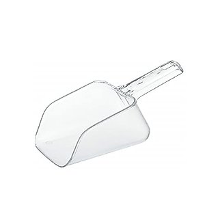 Rubbermaid Commercial Products Bouncer Ice Scoop, 32 Ounce, Clear, for Ingredient Bins or Freezer, Small Plastic
