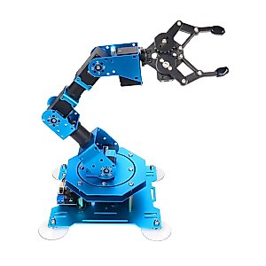 LewanSoul Robotic Arm for Arduino Coding Programming 6DOF xArm 1S STEM Educational Building Robot Arm Kits, 6 AXIS Full Metal Robotic Arm Wireless Handle/PC/App/Mouse Control Learning Robot