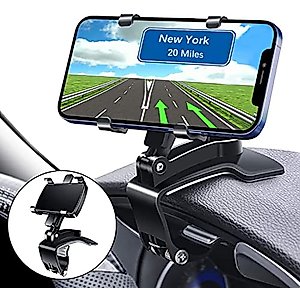 YAOKEEP Universal Car Phone Holder Mount,360 Degrees Rotation Dashboard Phone Mount [Upgrade Clip Never Fall],Cell Phone Car Mount for iPhone,Samsung,Google,Nokia,and 4 to 7" Smartphones