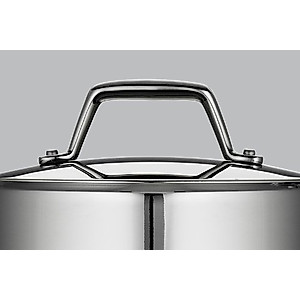 Tramontina Covered Sauce Pot Stainless Steel Tri-Ply Base 6 Quart, 80101/016DS