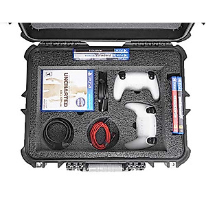 Case Club Case to fit PS5 - Hard Shell Travel Case fits PlayStation 5 Console, Controllers, Games, PS5 Stand & Accessories - Organize your PS5, Disc or Digital, in a Waterproof Carry & Storage Case