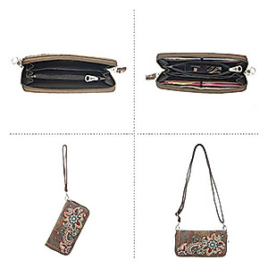 Montana West Leather Concealed Carry Tote Bag Western Style Shoulder Bag Handbag and Purse for Women ABZ-G016WCF