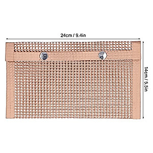 Vifemify 2pcs BBQ Mesh Bag High Temperature Resistant BBQ Bag 14x24cm Healthy and Environmental Friendly Non Toxic and Odourless
